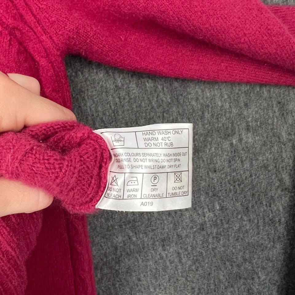 EWM Sweater Womens M 14/16 Pink Angora Rabbit Lambswool Edinburgh ...