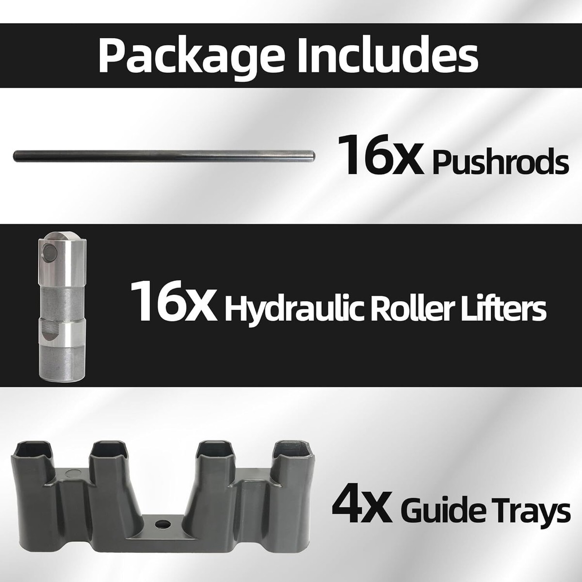 LS Lifters And Pushrods Kit LS7 Hydraulic Roller Lifters, Guide Trays ...