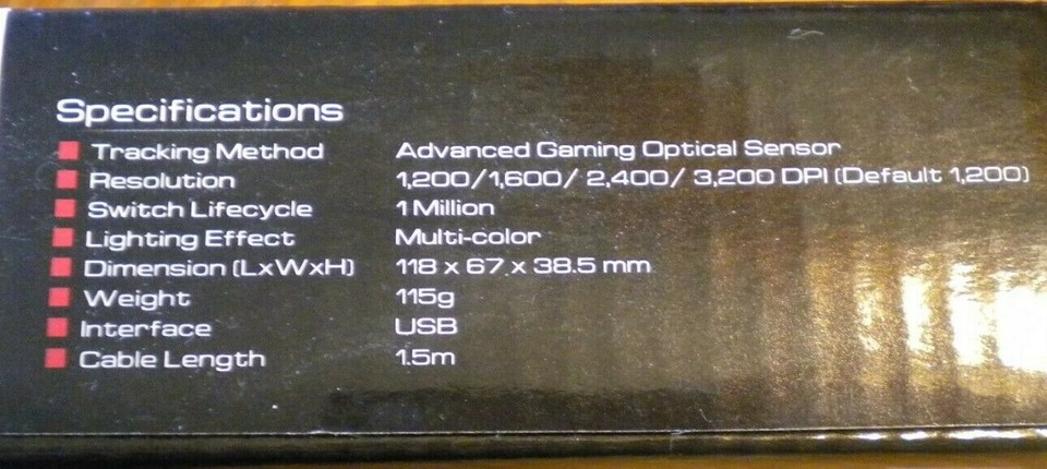 IBUYPOWER IBP-ZEUS E2 OPTICAL GAMING MOUSE | eBay