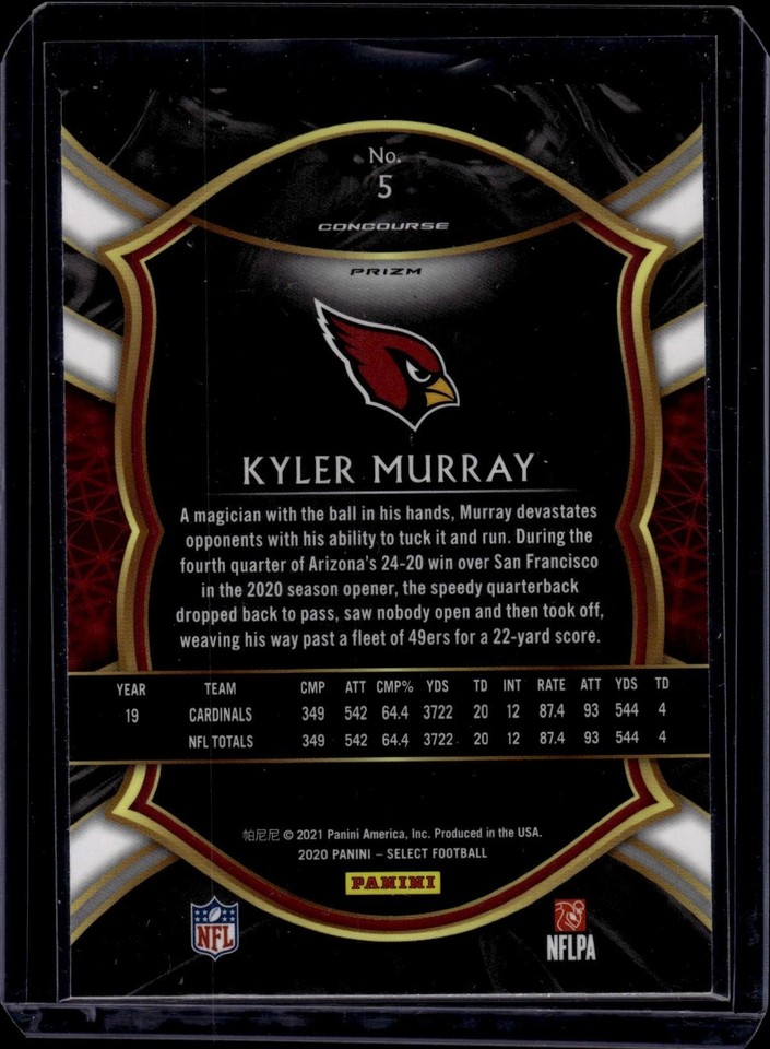 2020 Panini Select #5 Kyler Murray Silver Prizm | eBay