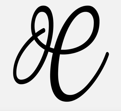 Fancy Cursive Letter C Letter Monogram C Initial, Fancy Classic