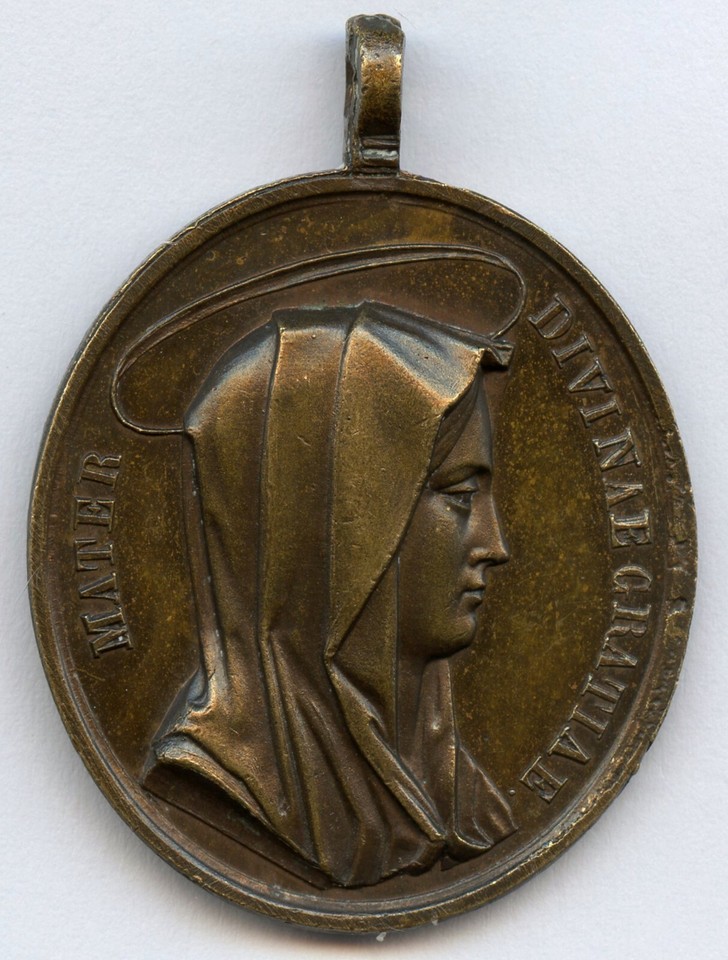 France Religious Jesus Salvator Mundi Mary Mater Pendant Medal 38x28mm ...