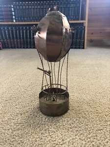 Vintage Metal Hot Air Balloon Music Box George Imports Inc | eBay