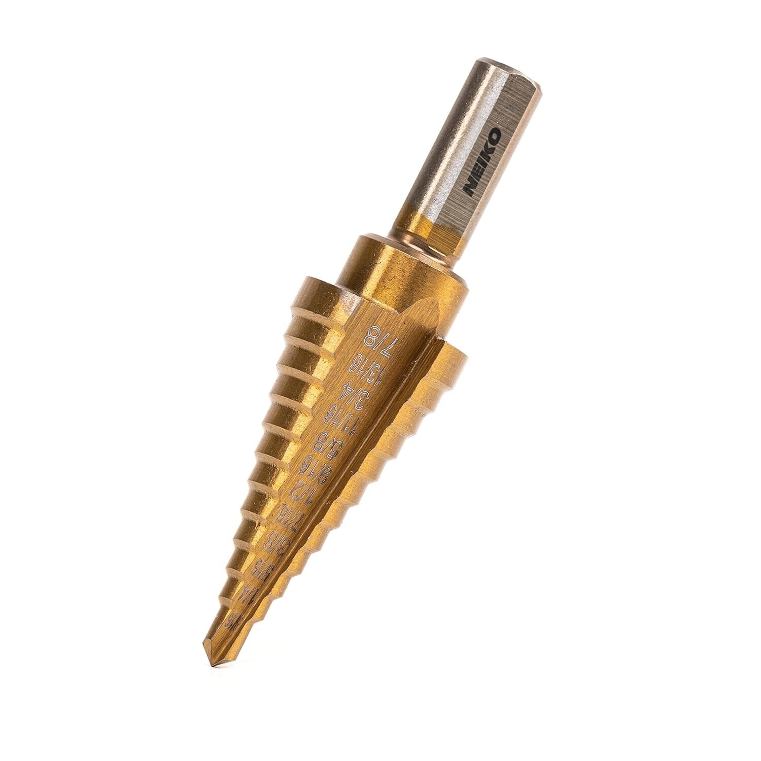 NEIKO 10185A Titanium Step Drill Bit, High-Speed Alloy-Steel Bit, Hole ...