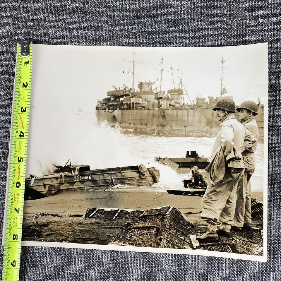 Official U. S. Marine Corps Photo Howling Mad Views the Vreckage Iwo ...