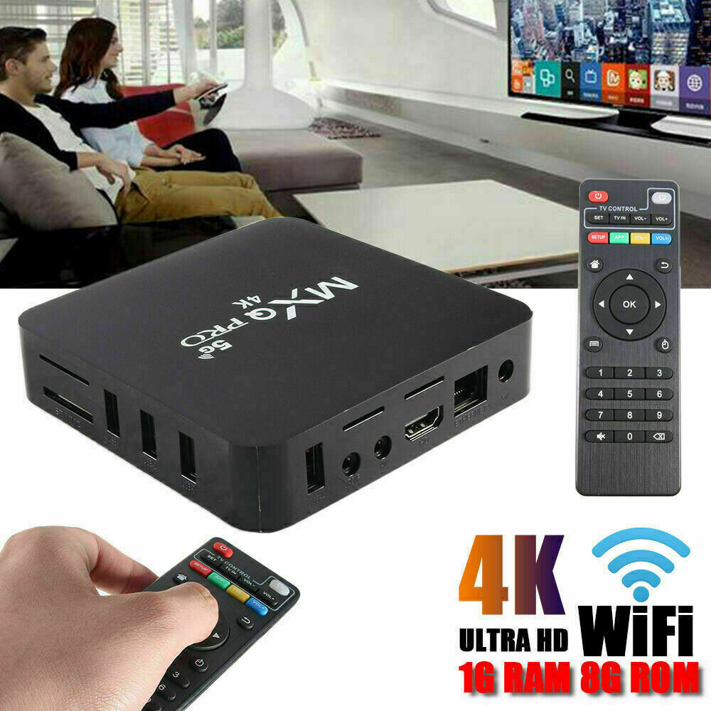 MXQ Pro 4K 5G Ultra HD 64Bit Wifi Android 10 Quad Core Smart TV Box ...