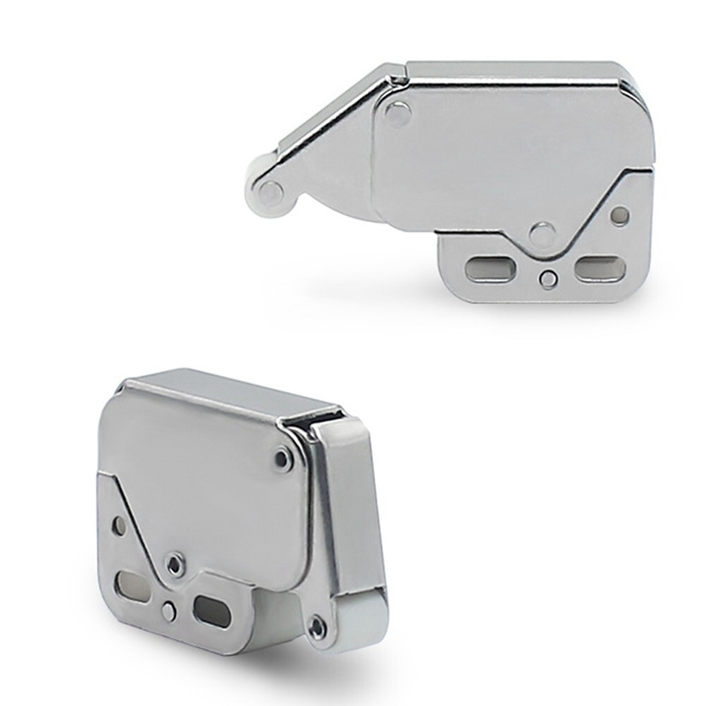 2Pcs Snap Lock With Mounded Nylon Roller & Keeper For Cupboard Cabinet ...