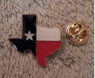 TEXAS State Flag Map lapel pin (MAP SHAPED) | eBay