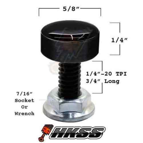 4 Orange Billet Aluminum License Plate Frame Tag Bolts - 44 MAG Bullet ...