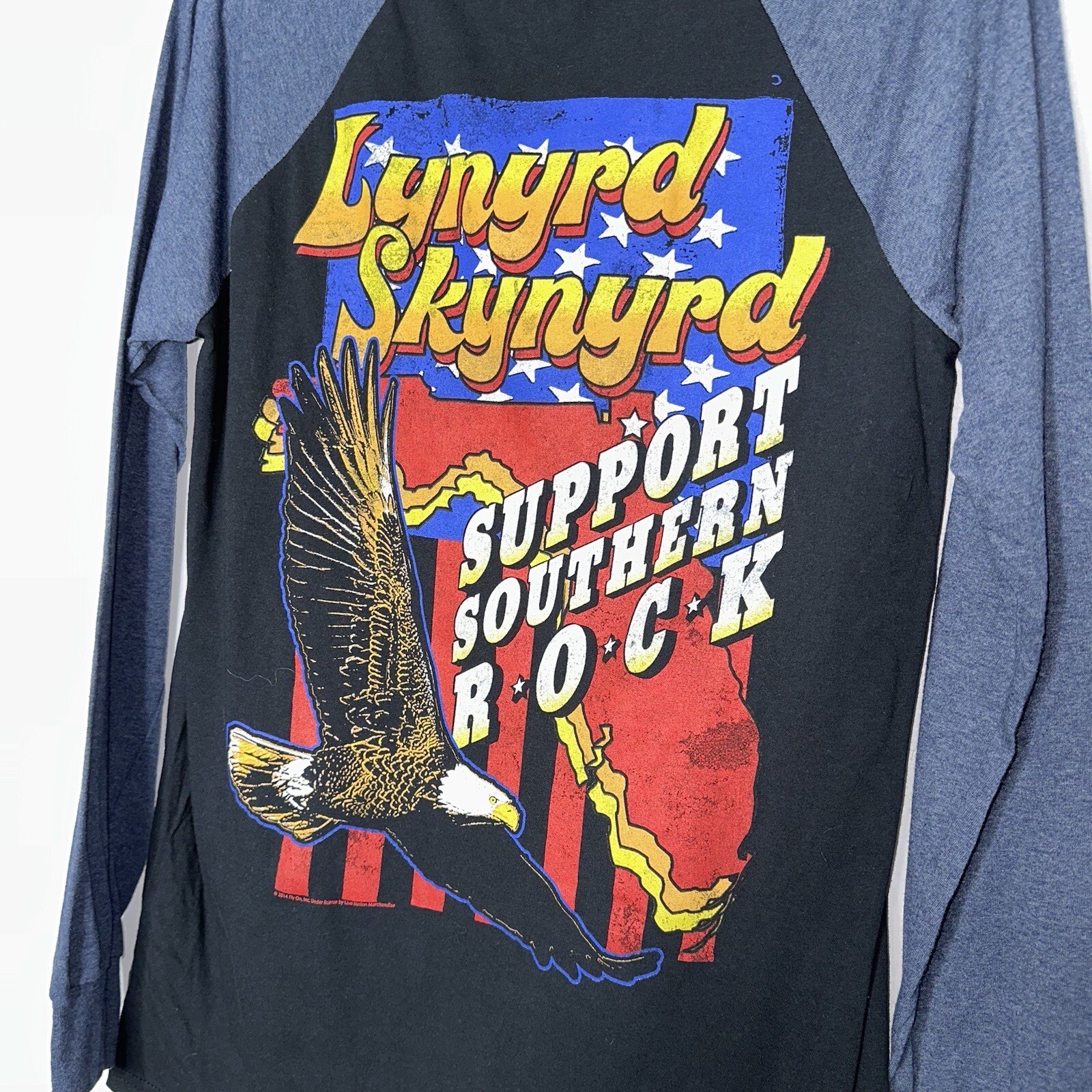 Live Nation Lynyrd Skynyrd Southern Rock Raglan Baseb… - Gem