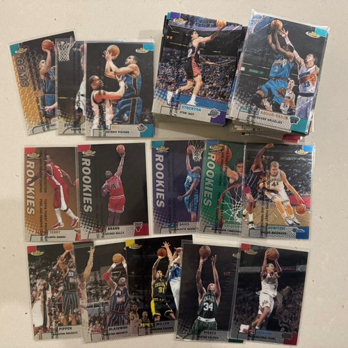 (113) 1999-00 Topps Finest Basketball Card Lot Partial Set Stars ...