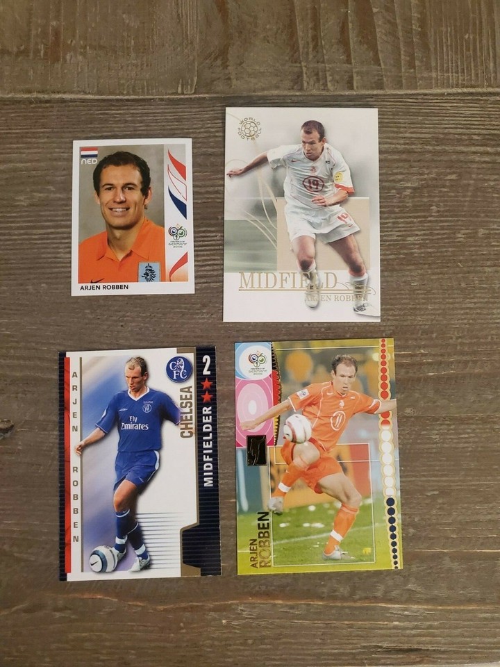 Arjen Robben 10 Card Lot. Futera, Upper Deck, Panini, Topps, Insert ...