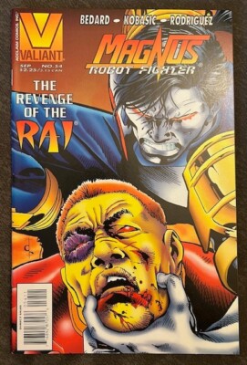 Magnus Robot Fighter 54 VF SEPT 1995 Valiant Comics LOW PRINT RUN | eBay