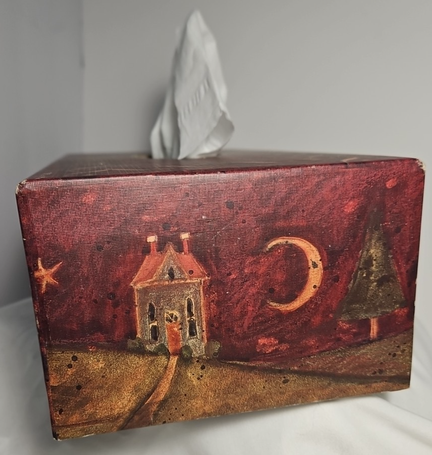 Bob's Boxes Primitives Tissue Box Hometown Susan Winget Colonial Sun ...