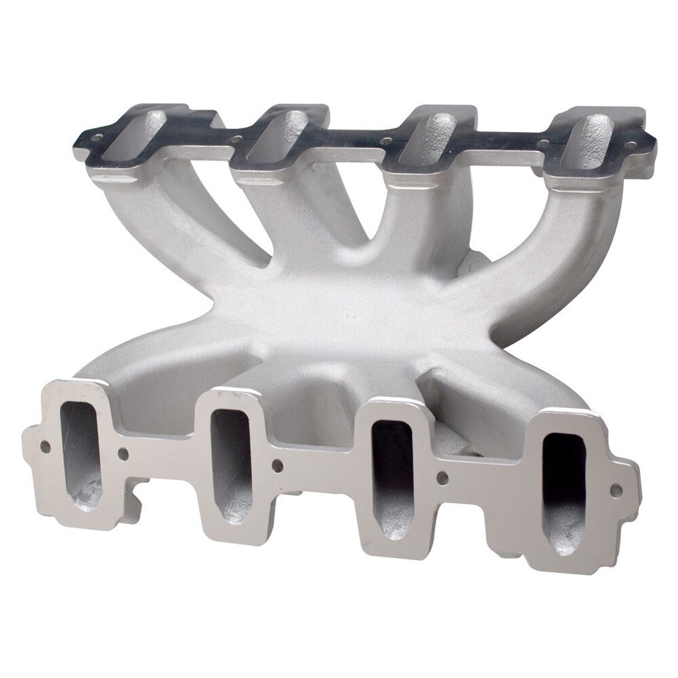 Satin Aluminum Cathedral Carb Intake Manifold For Gen III LS1/LS2 RPM ...