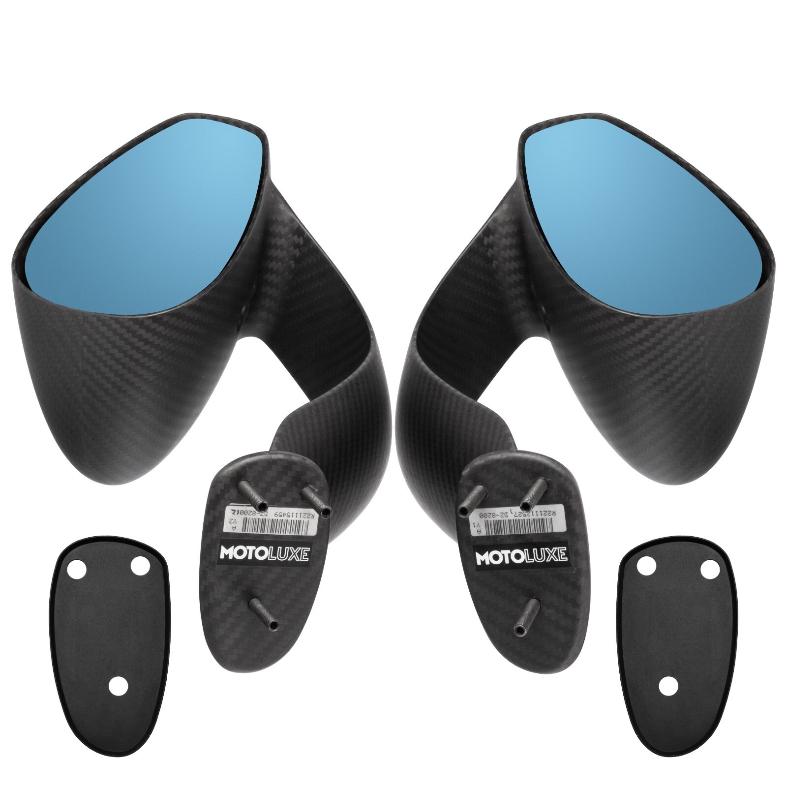 Ferrari 458 GT3 Carbon Fiber Racing Mirrors - Fits OEM Doors! Matte ...