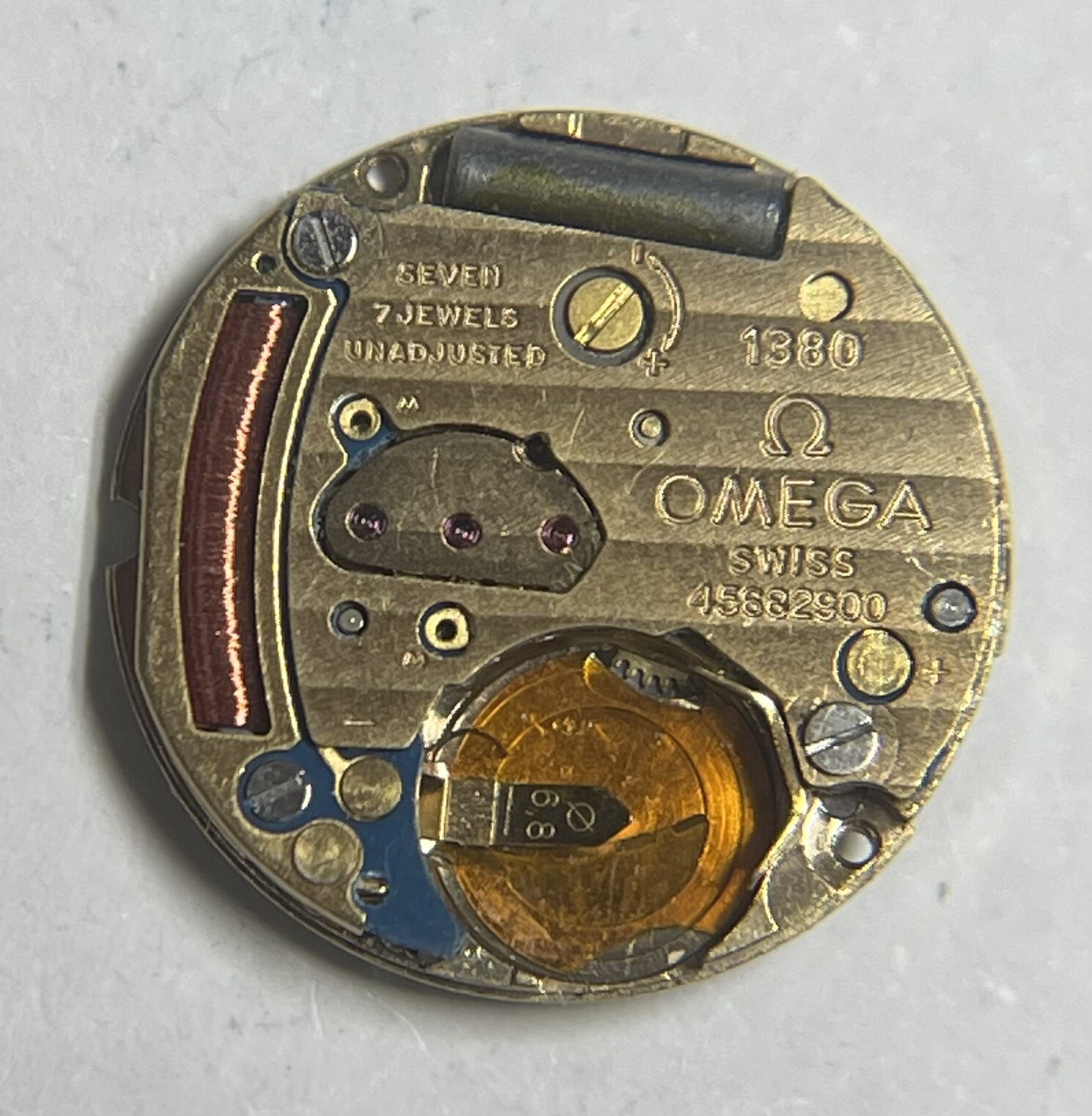 Movement Quartz OMEGA 1480 Used for Pieces Replacement Doesn'T Works | eBay