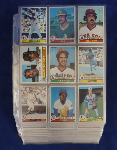 1979 TOPPS BASEBALL PARTIAL SET 540/726 IN PAGES MINT *361458 | eBay
