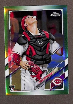 2021 Topps Chrome Green Refractor #111 Tyler Stephenson Rookie /99 | eBay