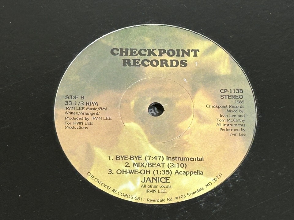 JANICE 12" BYE BYE | eBay