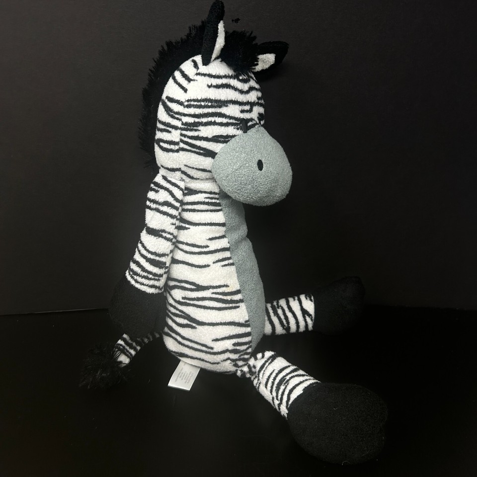 Animal Adventure Zebra Plush 18" Stuffed Animal Floppy Long Body Arms ...