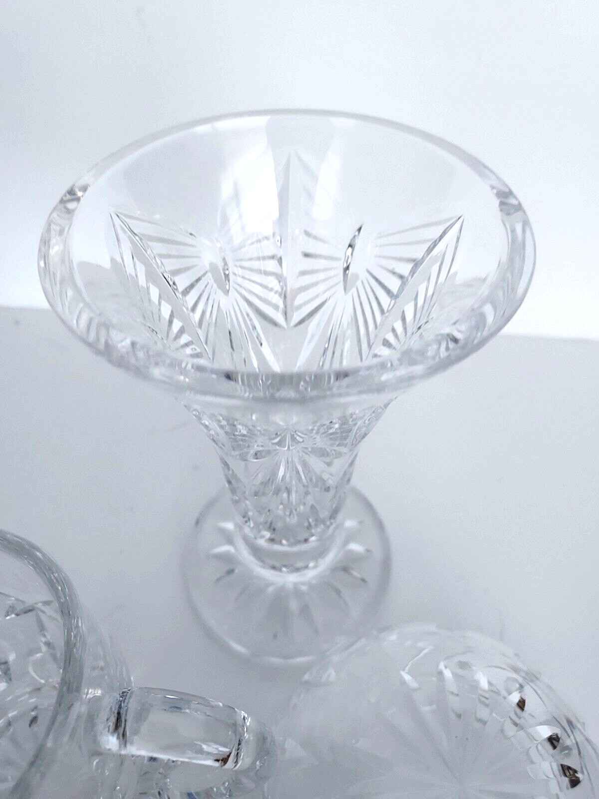 Waterford Crystal Vintage Kerry Creamer Sugar & Butterfly vase , 3 pc ...