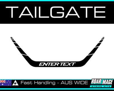 TAILGATE Stripes fit NP300 Nissan Navara 2015-2020 decals stickers 4wd ...