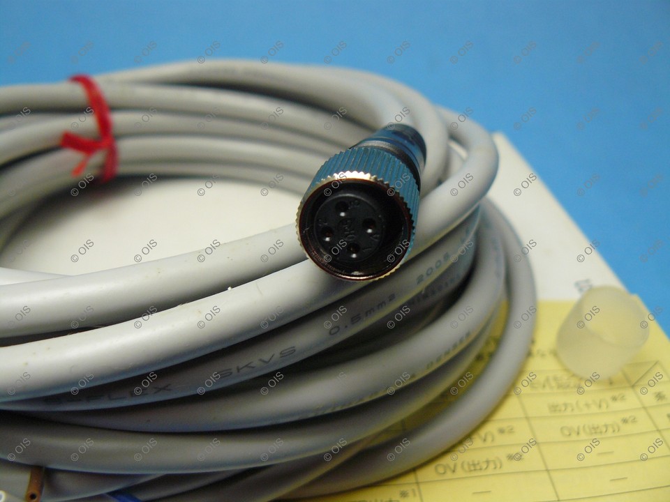 Keyence OP-97491 Connector Cable 4 Wire M12 Straight 5M New | eBay