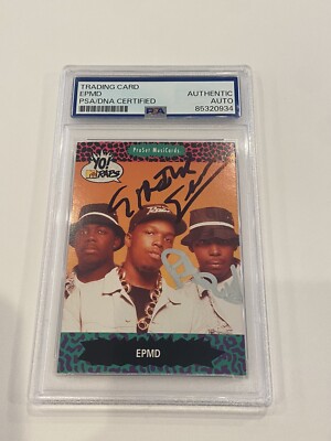 EPMD Signed MTV Yo Raps Card PSA Eric Sermon Parrish Smith Rappers Auto ...