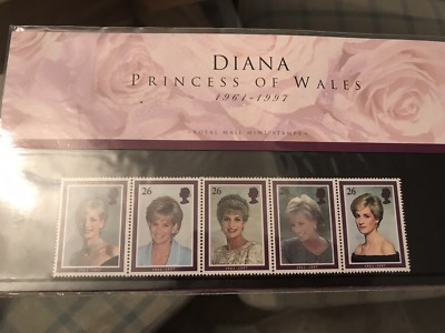 PRINCESS DIANA Royal Mint Stamps COLLECTABLE 1961-1997 BRAND NEW STILL ...
