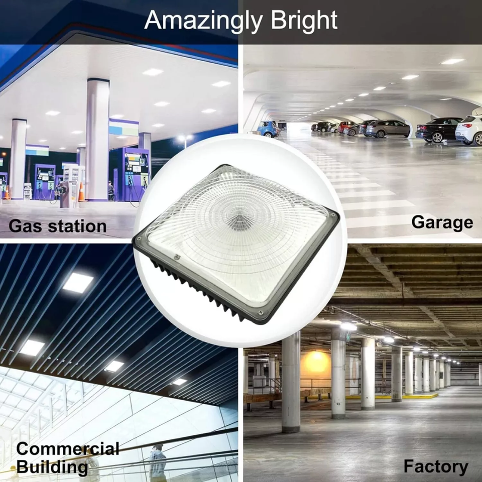 Outdoor Gas Station LED Canopy Garage Light 70W Parking Lot Street ...