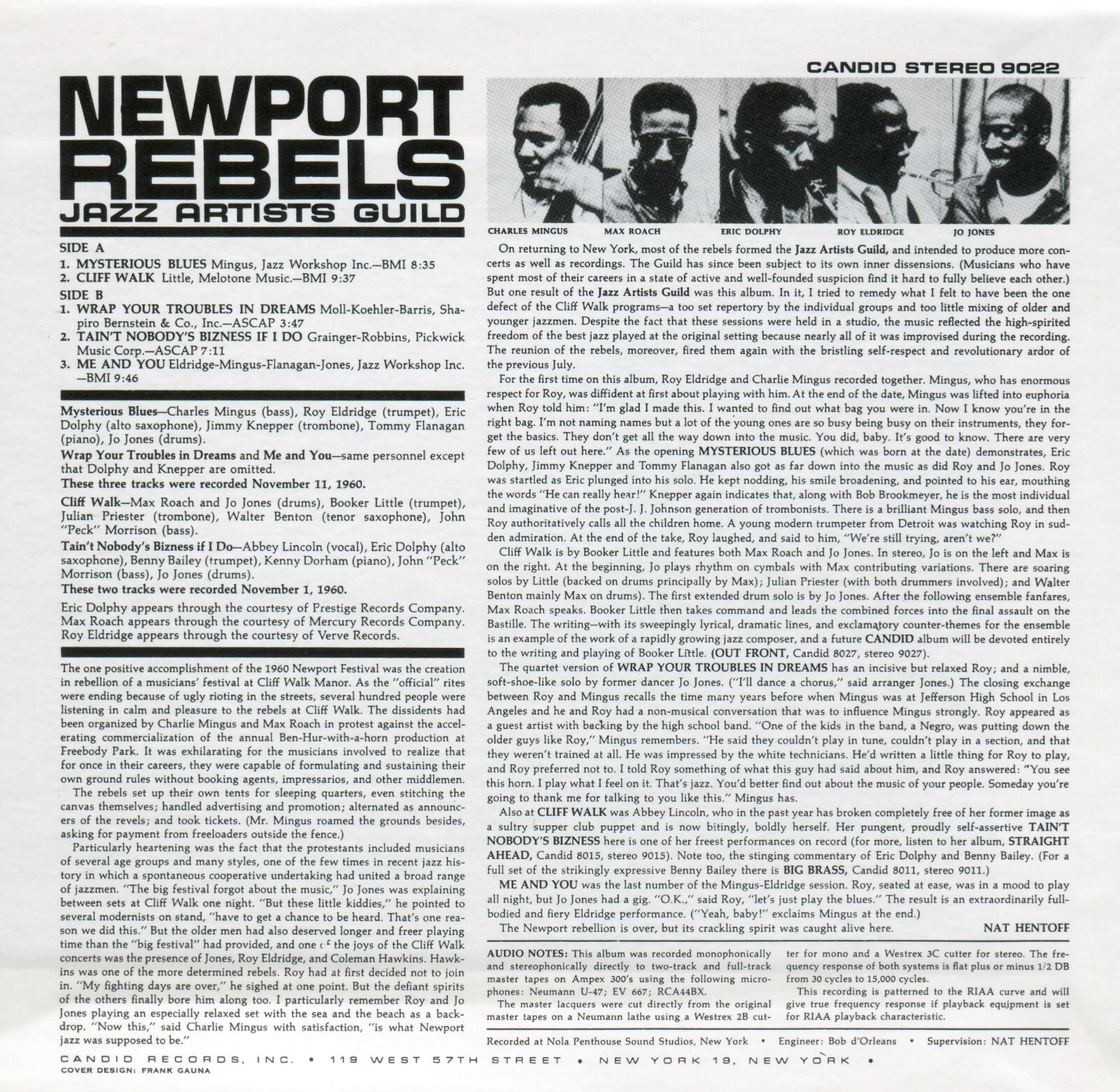 Charles Mingus – Newport Rebels, TECW-20555, Promo, Sample, Japan, Obi ...