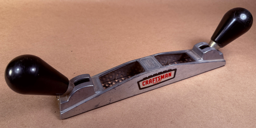 VINTAGE CRAFTSMAN 10" HAND RASP - DUAL ADJUSTABLE HANDLE - WOOD PLANE ...