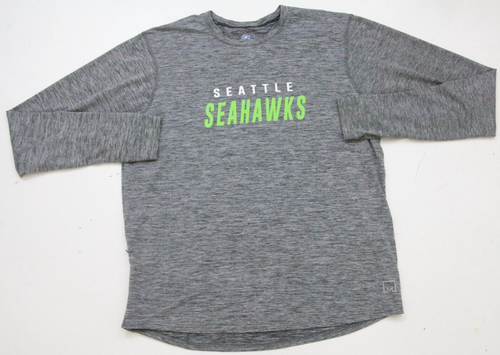 Seattle Seahawks NFL MSX Gray Men's Long Sleeve Football T-Shirt Top ...