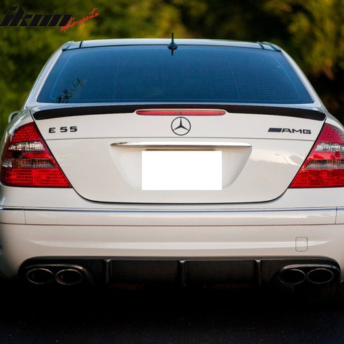 Fits 03-09 Benz W211 E-Class AMG Style Rear Trunk Spoiler Wing ABS ...