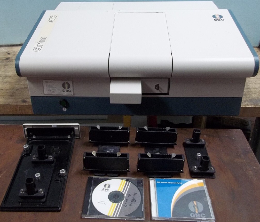 GBC CINTRA 303, MODEL: CINTRA DOUBLE BEAM UV-VISIBLE SPECTROMETER W ...
