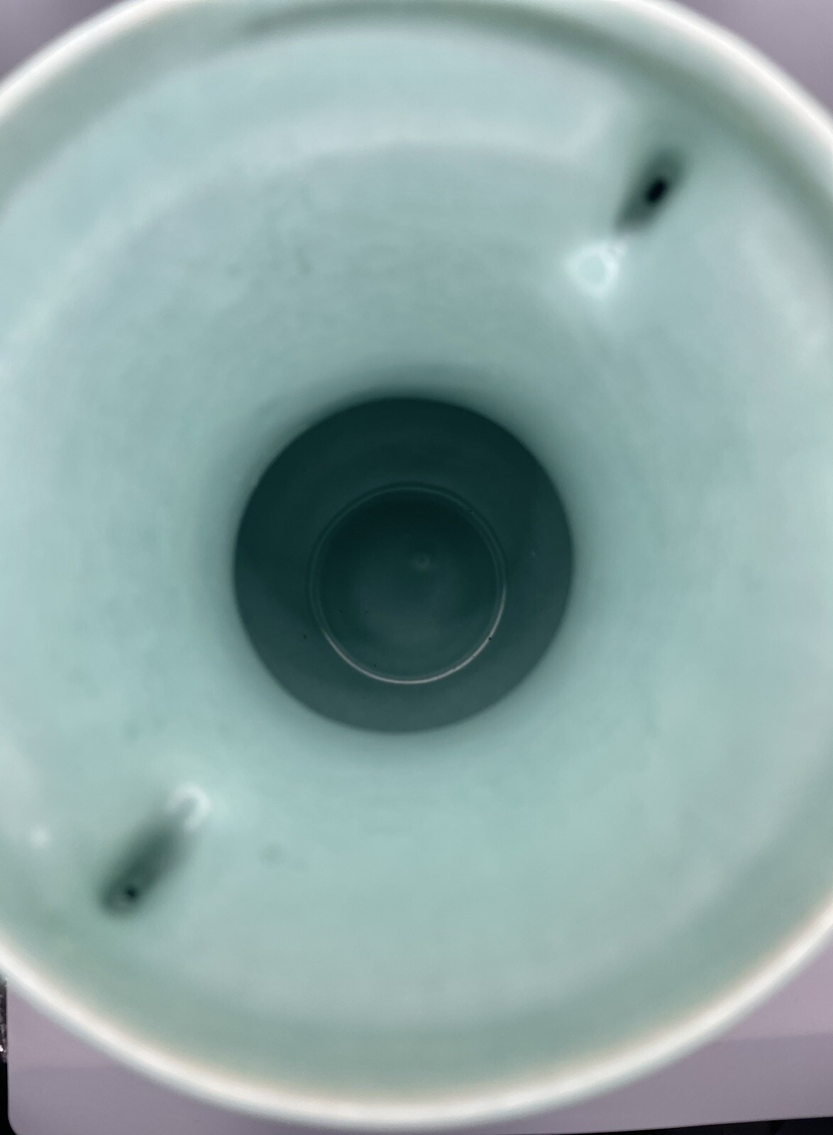 Vintage RumRill Aqua Pottery Vase With 2 Art Deco Handles | eBay