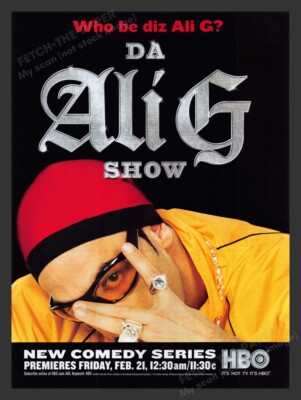Da Ali G Show T.V. HBO Comedy 2000s Print Advertisement Ad 2003 | eBay