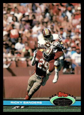 1991 Stadium Club #437 Ricky Sanders Washington Redskins | eBay