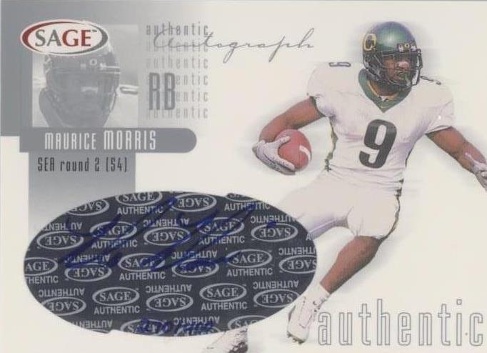 2002 Sage - Autographs Maurice Morris #A28 Silver /400 (AU, RC) for ...