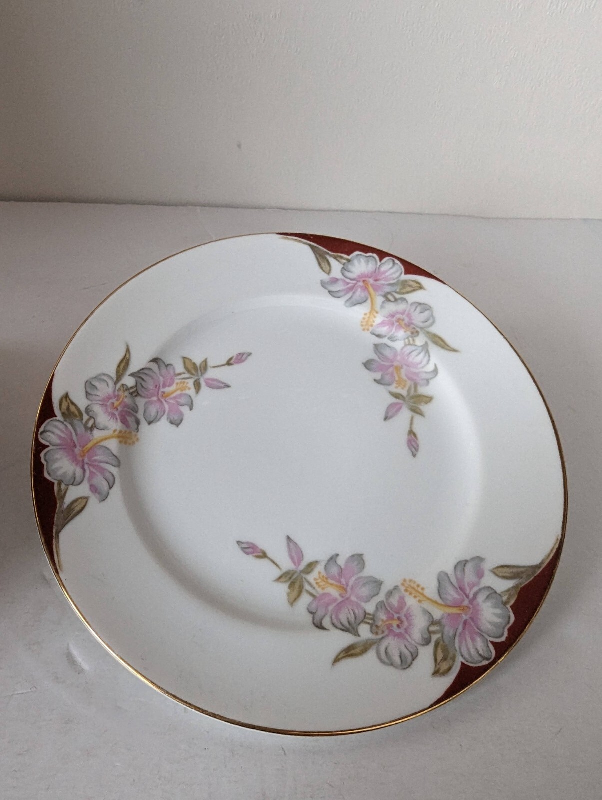 Lot of 6 Rare Vintage Aladdin Fine China (Brittany) 6.75" Dessert ...