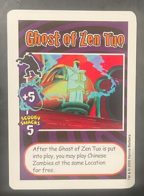 SCOOBY EXPANDABLE CARD GAME ULTRA RARE WHITE BORDER GHOST OF ZEN TUO ...