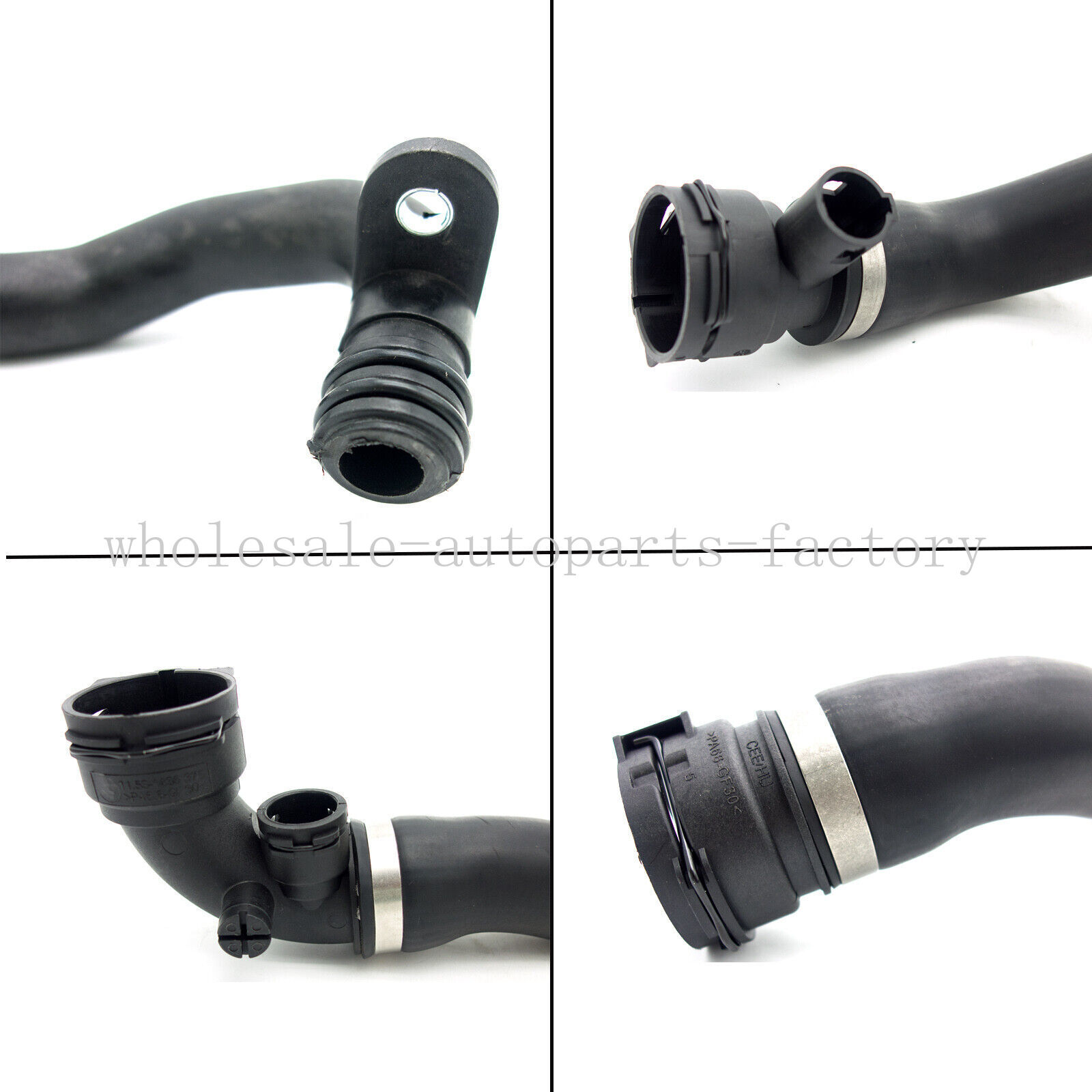 Radiator Hoses Thermostat Expansion Tank Water Kit 7Pcs For BMW 323 325 ...