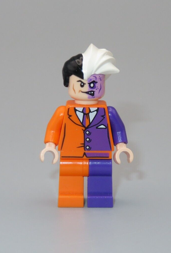 Lego Batman Two face minifigure Super Heroes 6864 orange purple ...