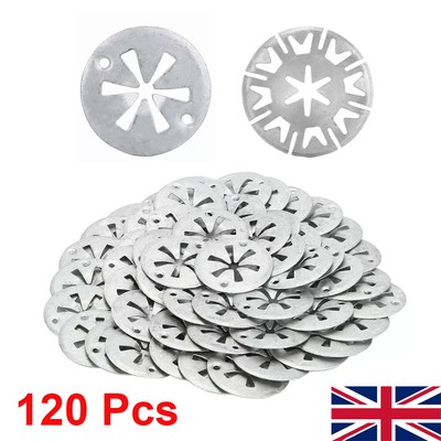 120 Pack Heat Shield Clips Car Exhaust Metal Locking Star Washers ...
