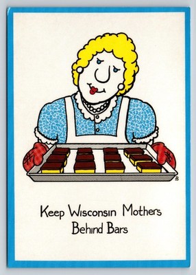 Keep Wisconsin Mothers Behind Bars Humorous Don Stewart Postcard | eBay