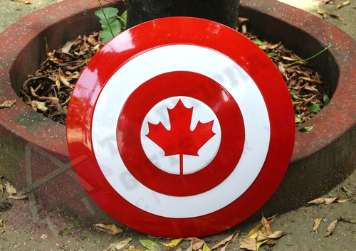 Captain Canada Metal Shield Replica Halloween Medieval Armor Cosplay ...