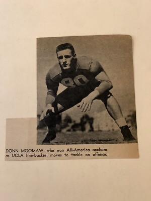 Don Moomaw UCLA Bruins 1952 S&S Football Pictorial CO Panel | eBay