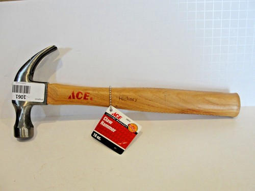 ACE 16-oz. Hickory Claw Hammer, # 20512 | eBay