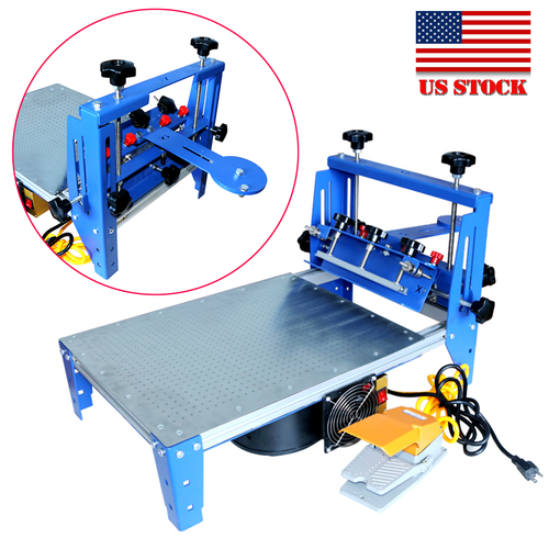 Fine-Tuning Screen Printing Station Vacuum Drived Pallet Press Printer ...